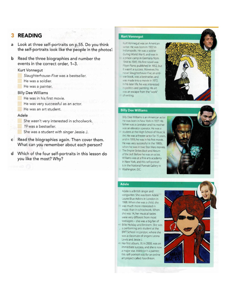 Reading Self Portraits | PDF