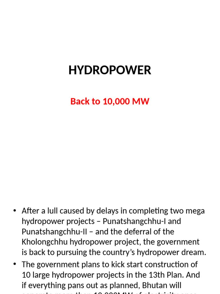 Hydropower | PDF