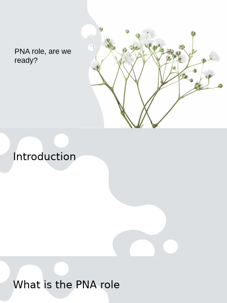 PNA Role, Are We Ready | PDF