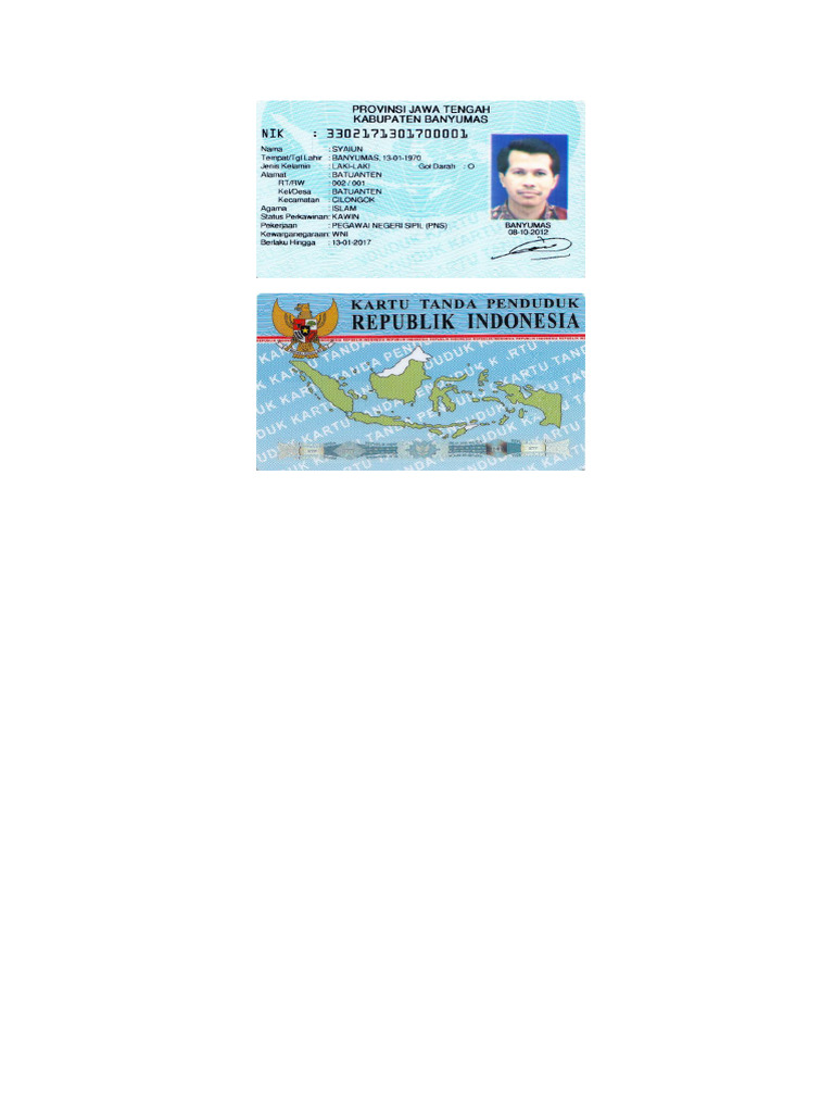 FC KTP Un Terbr E-Ktp | PDF