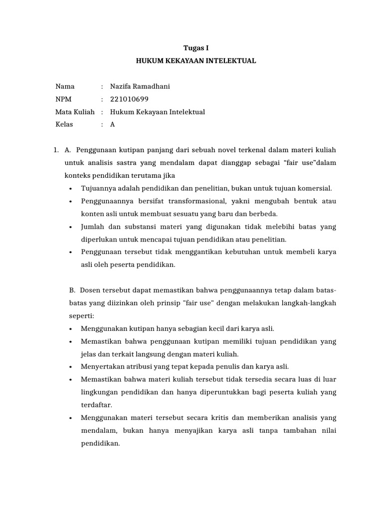 Hkic Nazifa Ramadhani 221010699 | PDF