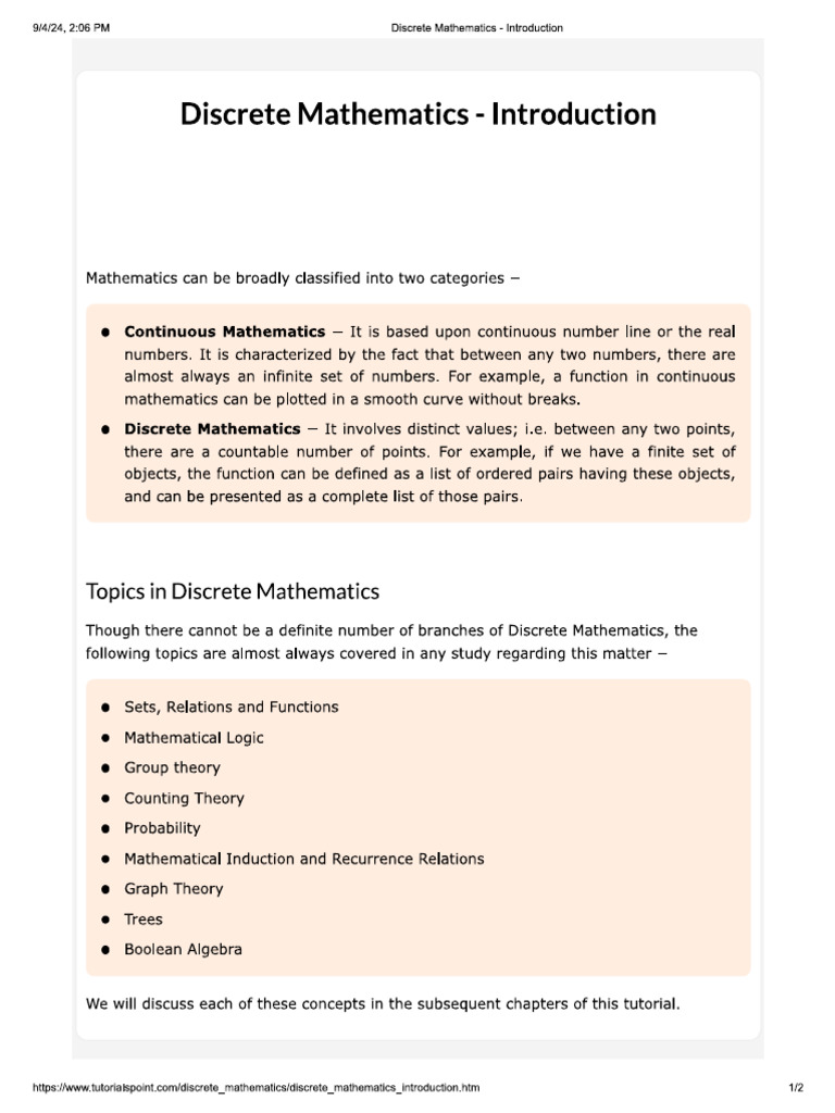 Intro Od Discrete | PDF