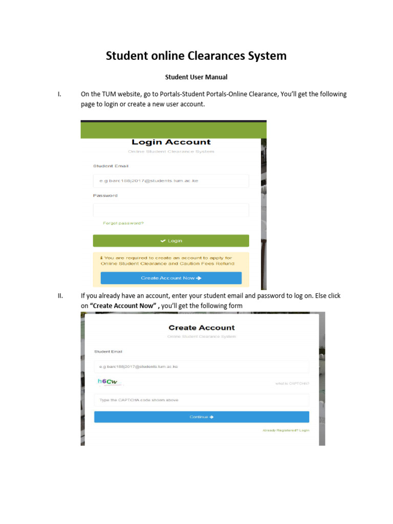 Online Students Clearance Manual | PDF