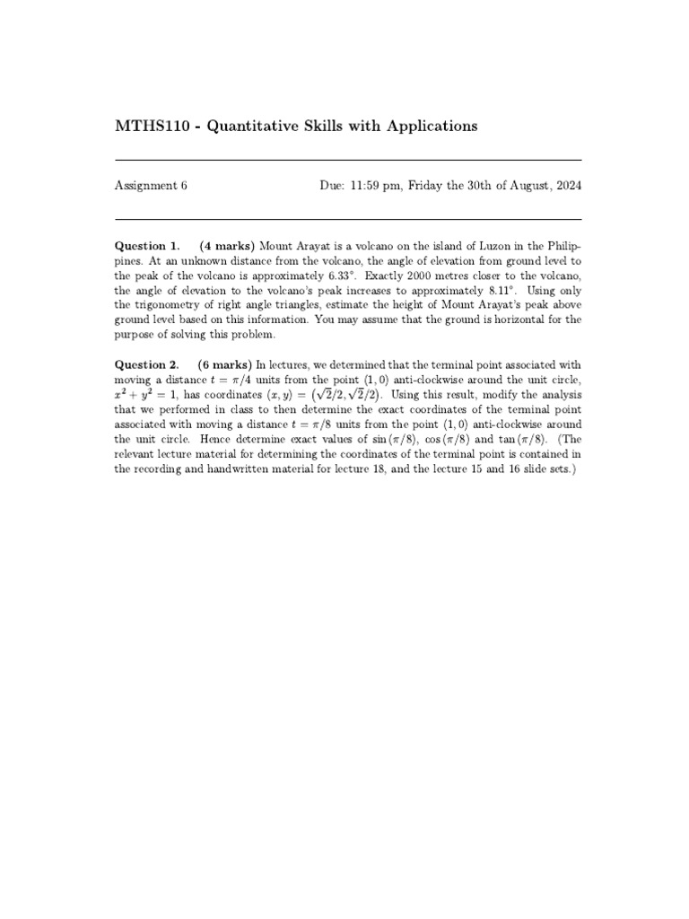 Assignment6 2024 | PDF