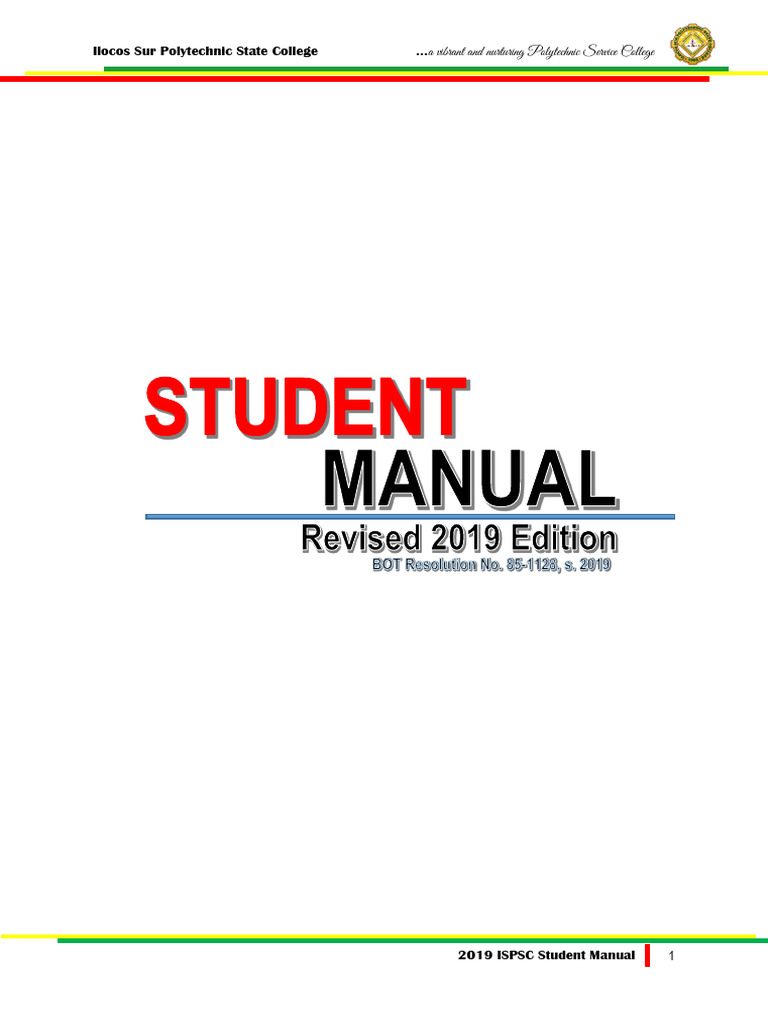 ISPSC Student Manual 2019 | PDF