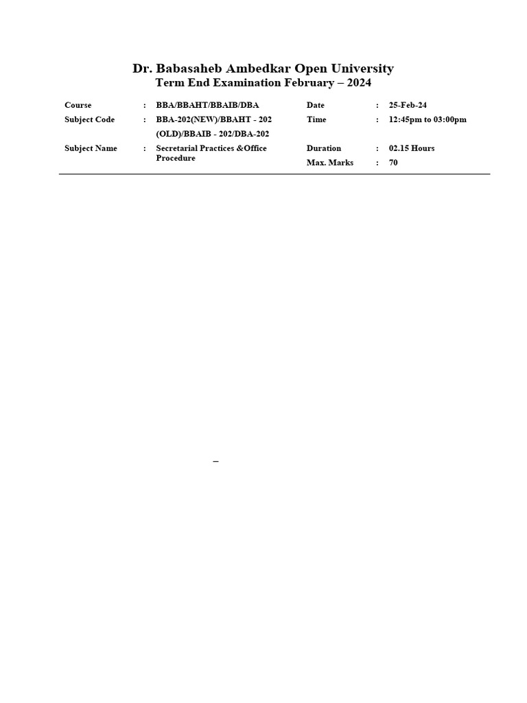 Bba-202 (New) Bbaht - 202 (Old) Bbaib - 202dba-202 | PDF