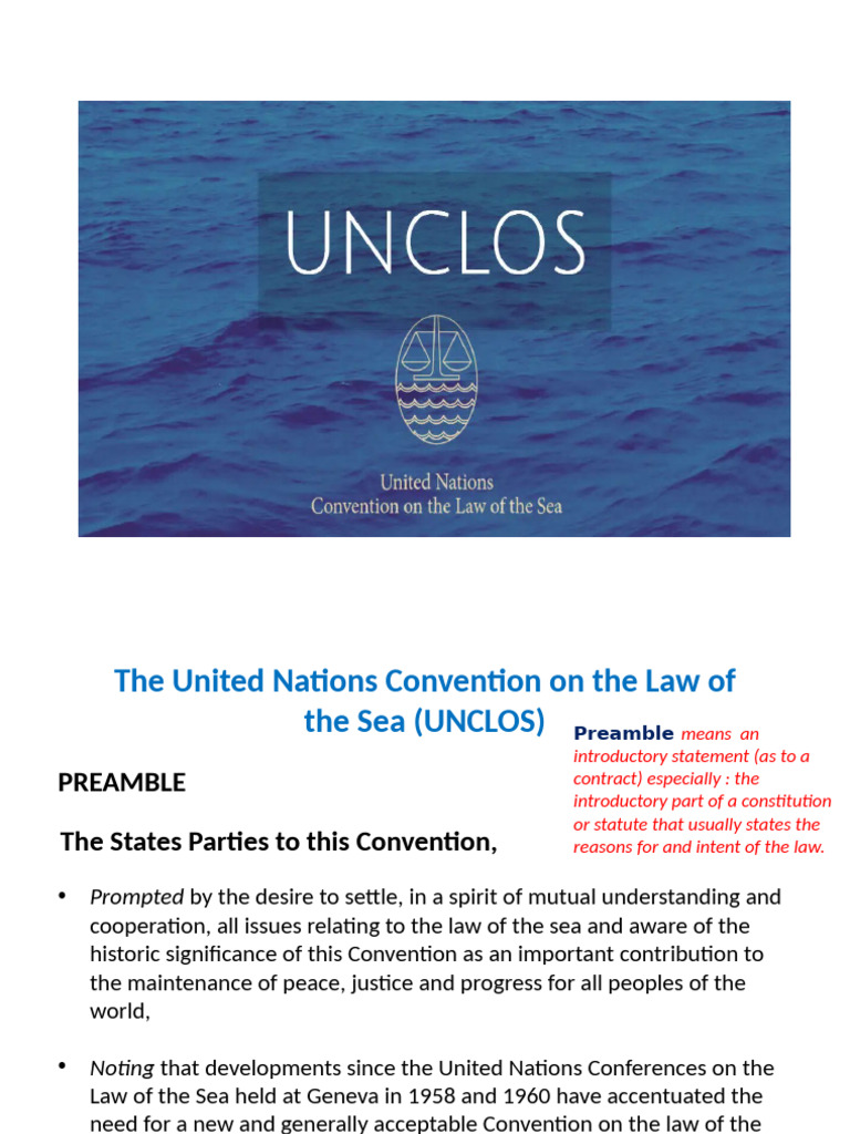 UNCLOS | PDF | Territorial Waters | Justice