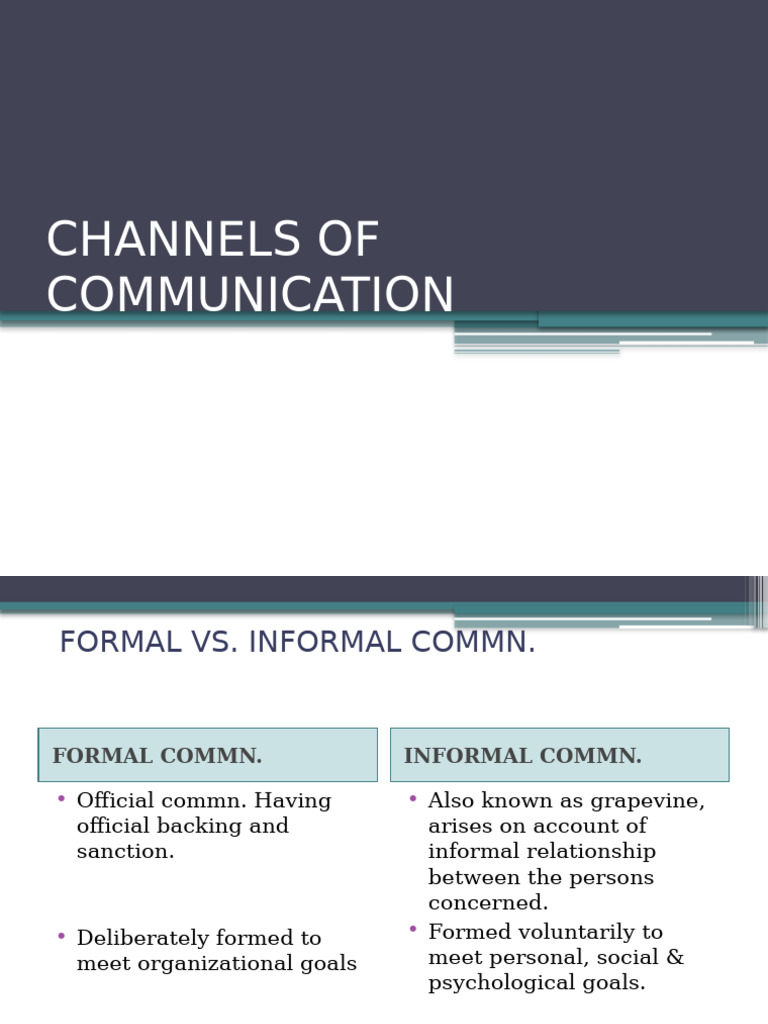 03 Channels of Communication & Barriers of Communication | PDF