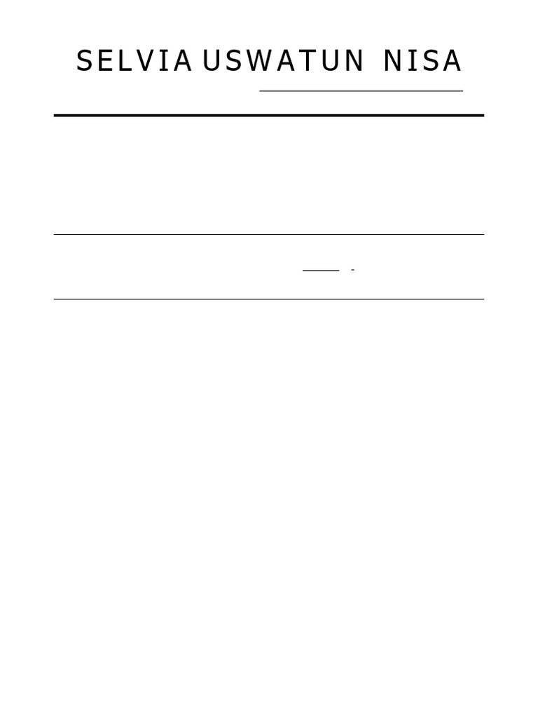 Selvia Uswatu Nisa - Procurement | PDF