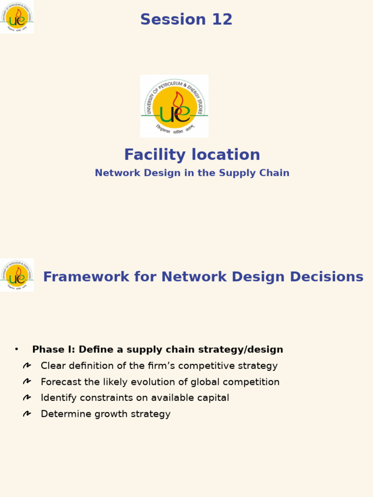 8.0 Facility Location | PDF