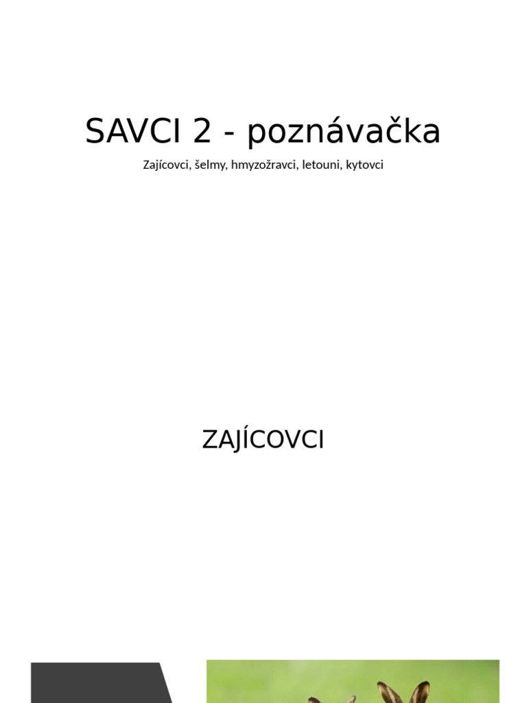 SAVCI2 POZNAVACKA (Kopie) | PDF