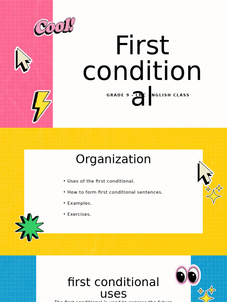 Colorful Illustrative First Conditional Presentation | PDF