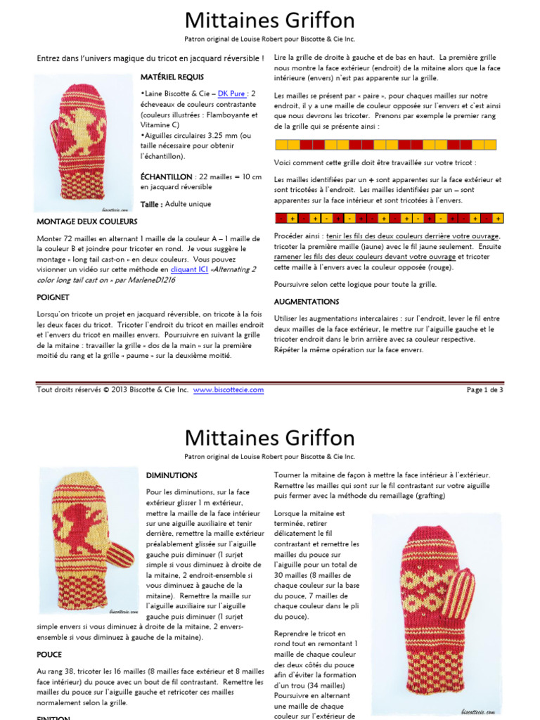 Mitaines Griffon FR | PDF