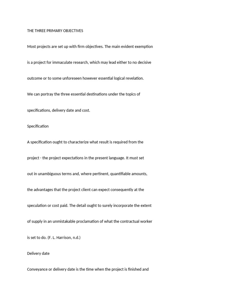 THE THREE PRIMARY BUILDING BLOCKS OF PM | PDF