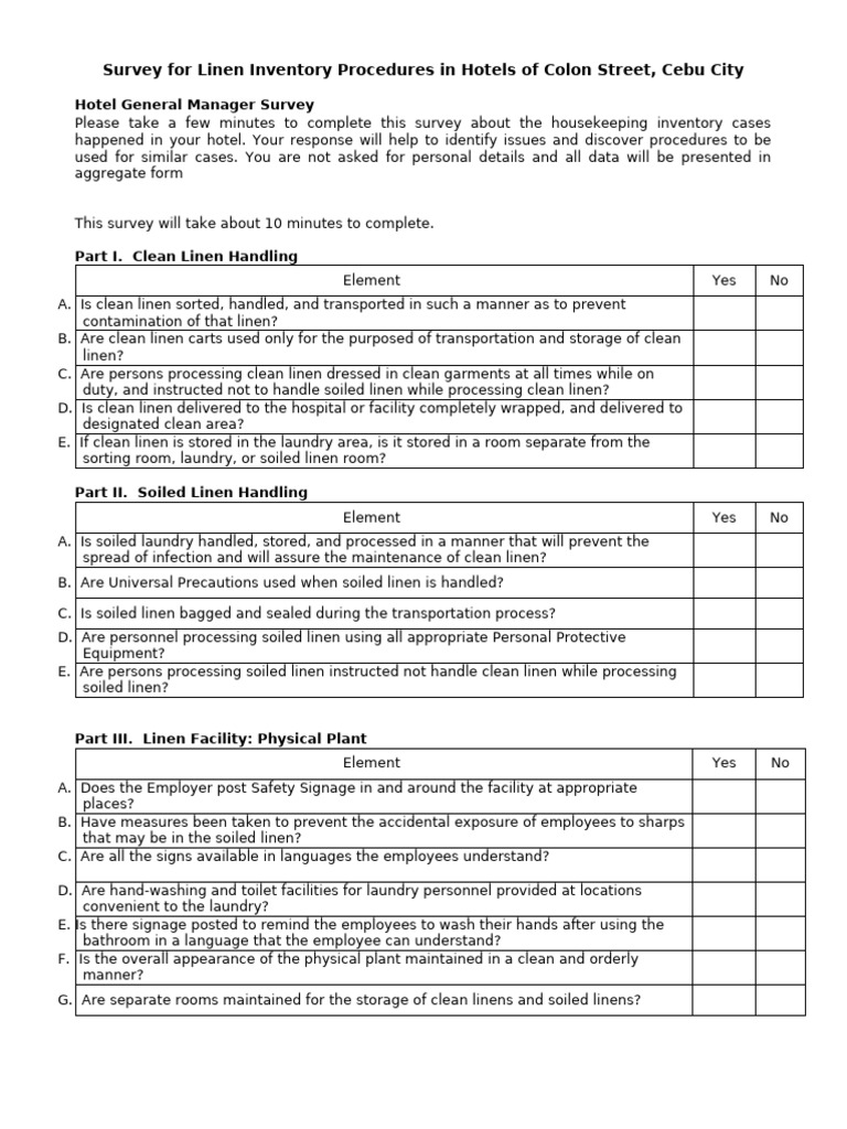Revised Addapted Questionnaire | PDF