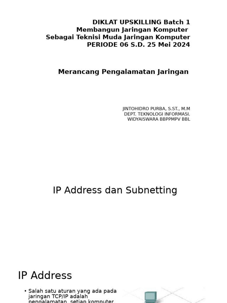 IP Address Dan Subnetting | PDF