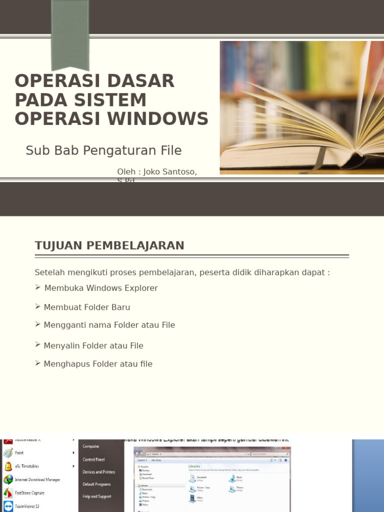 OPERASI DASAR Pengaturan File | PDF