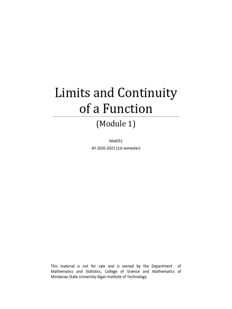 LIMITS-AND-CONTINUITY-OF-FUNCTIONS-with-intermediate-value-theorem | PDF LIMITS-AND-CONTINUITY-OF-FUNCTIONS-with-intermediate-value-theorem | PDF