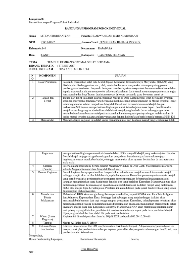 Lampiran 05 RPP PROKER INDIVIDU | PDF
