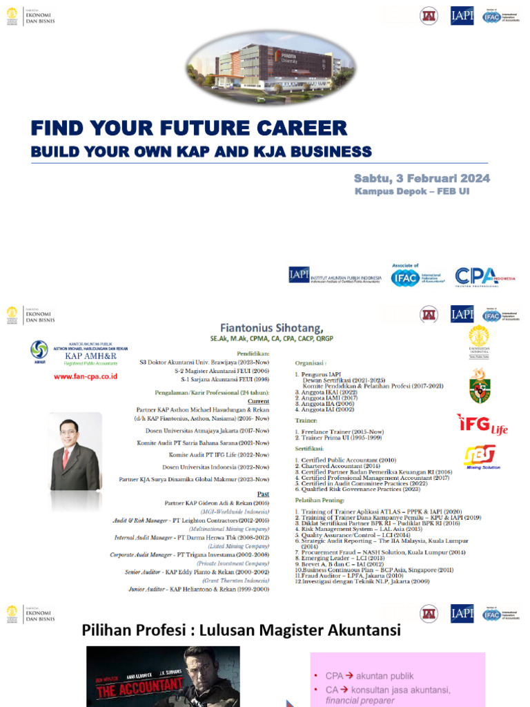 4 Bapak Fiantonius - Materi Sharing Session MAKSI FEB UI 3 Feb 24 | PDF