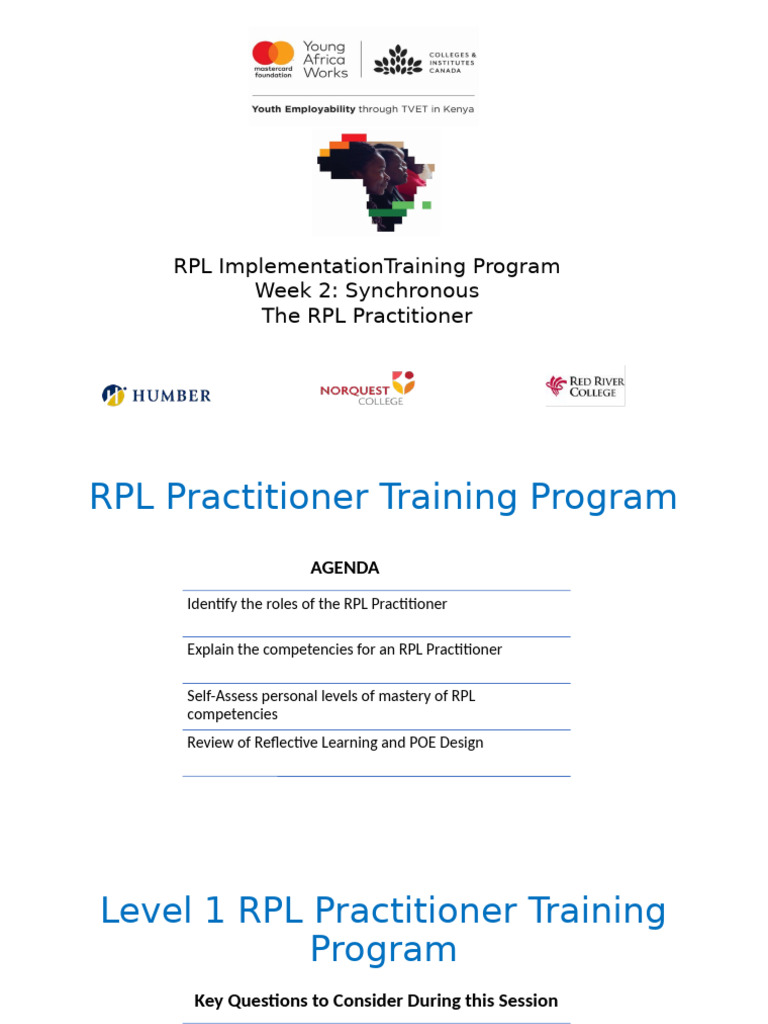 1.5 Week 2 Synchronous RPLP Training | PDF