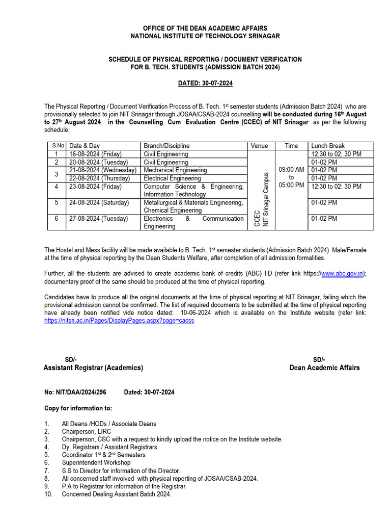 Documents_Required_at_the_time_of_Physical_Reporting_btech | PDF
