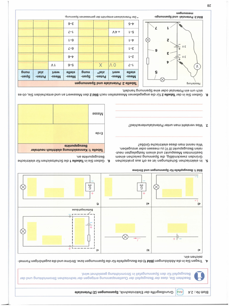 2.4 Spannungen (2) Potentiale | PDF