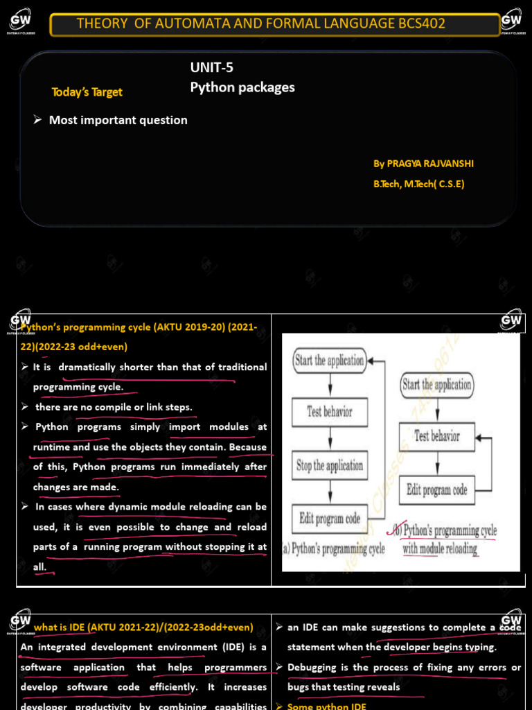 Python U 5 One Shot Revision - D07be399 5653 4998 Bfe5 d2f96cf4431b | PDF