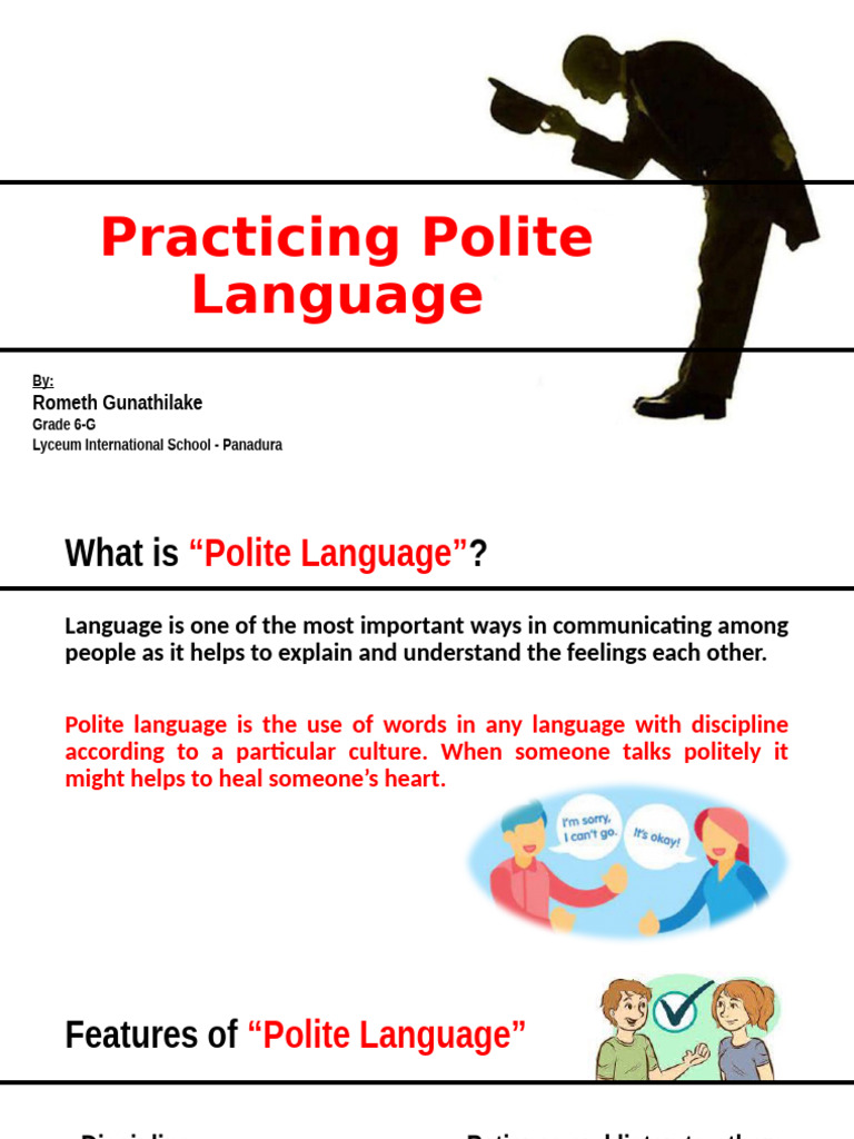 Practicing Polite Language | PDF
