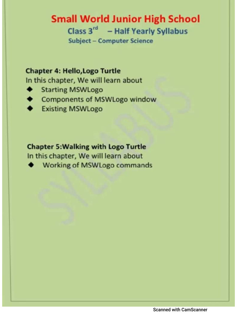 Hello Logo Turtle | PDF
