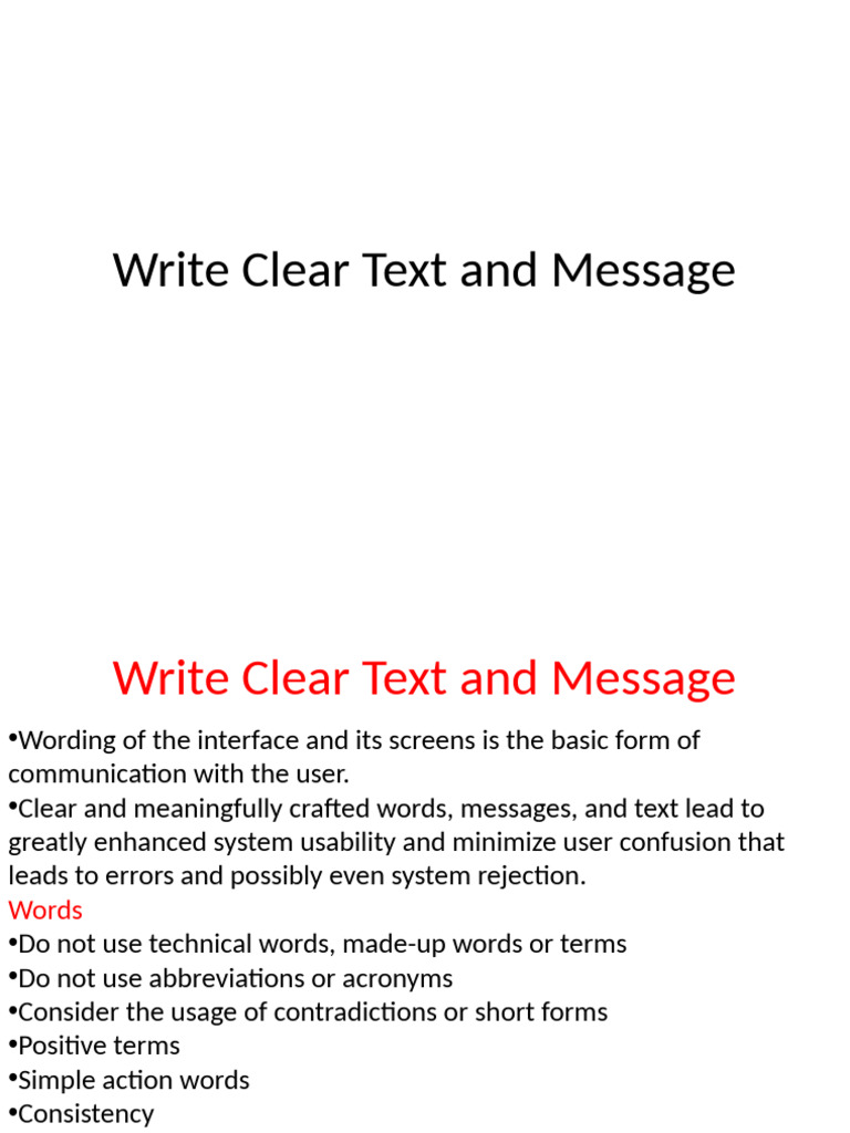3.2.1.write Clear Text and Message | PDF