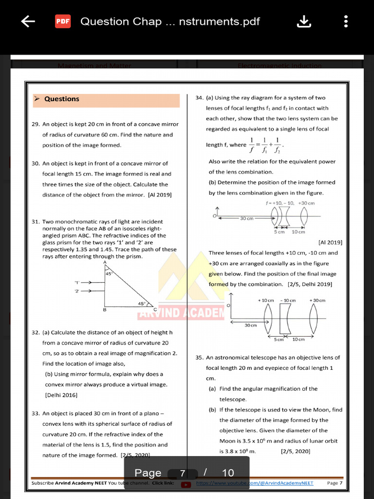 12th Physics Only Questions SURE SHOT 2024 - Google Drive | PDF