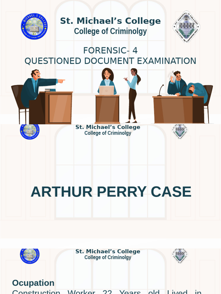 Forensic 4 Arthur Perry Case | PDF