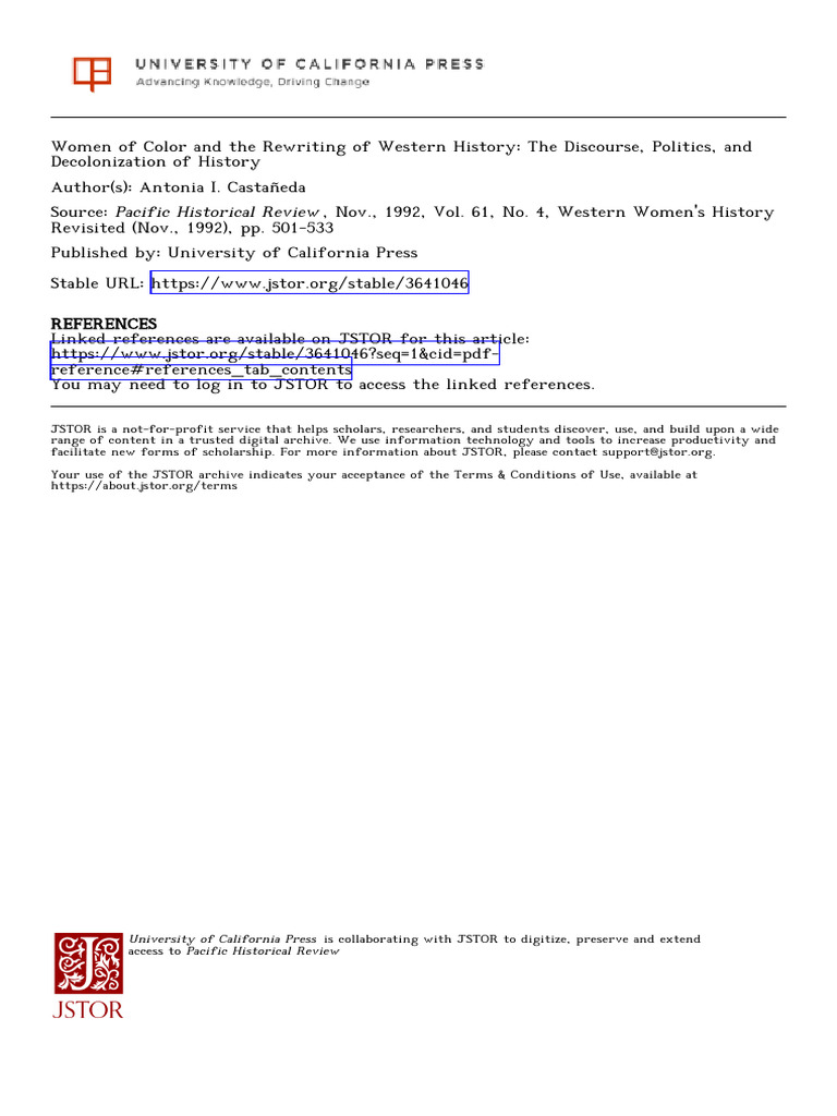 Women of Color Rewriting History | PDF