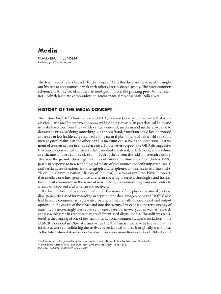 1 Understanding Media | PDF