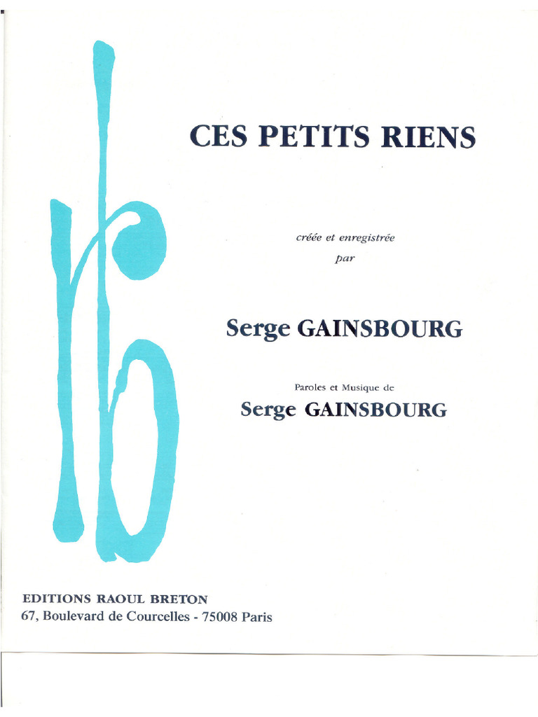 Ces Petits Riens | PDF