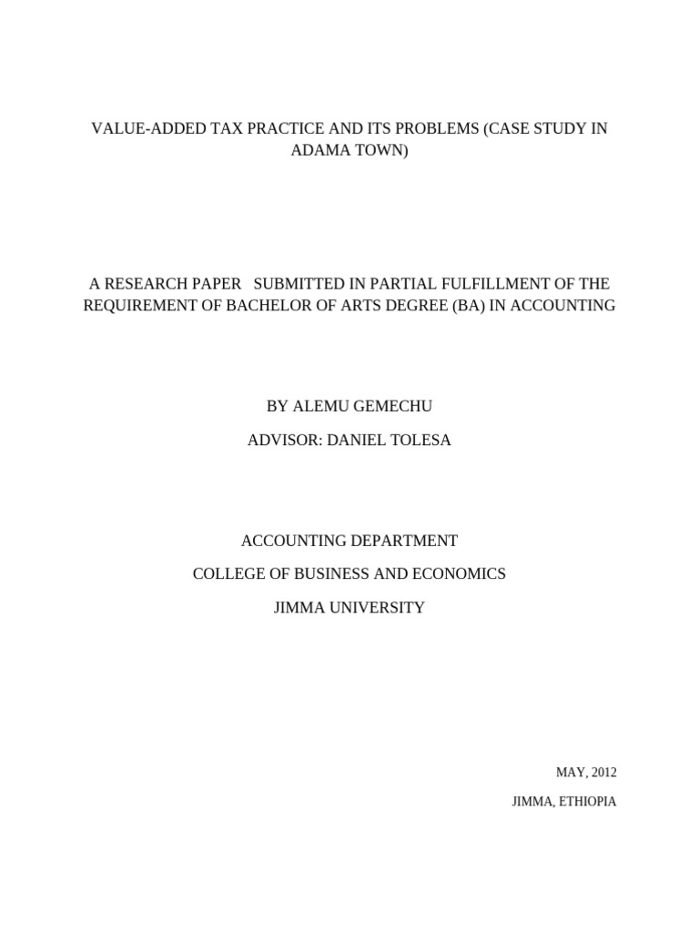 Alemu Research Paper | PDF Alemu Research Paper | PDF