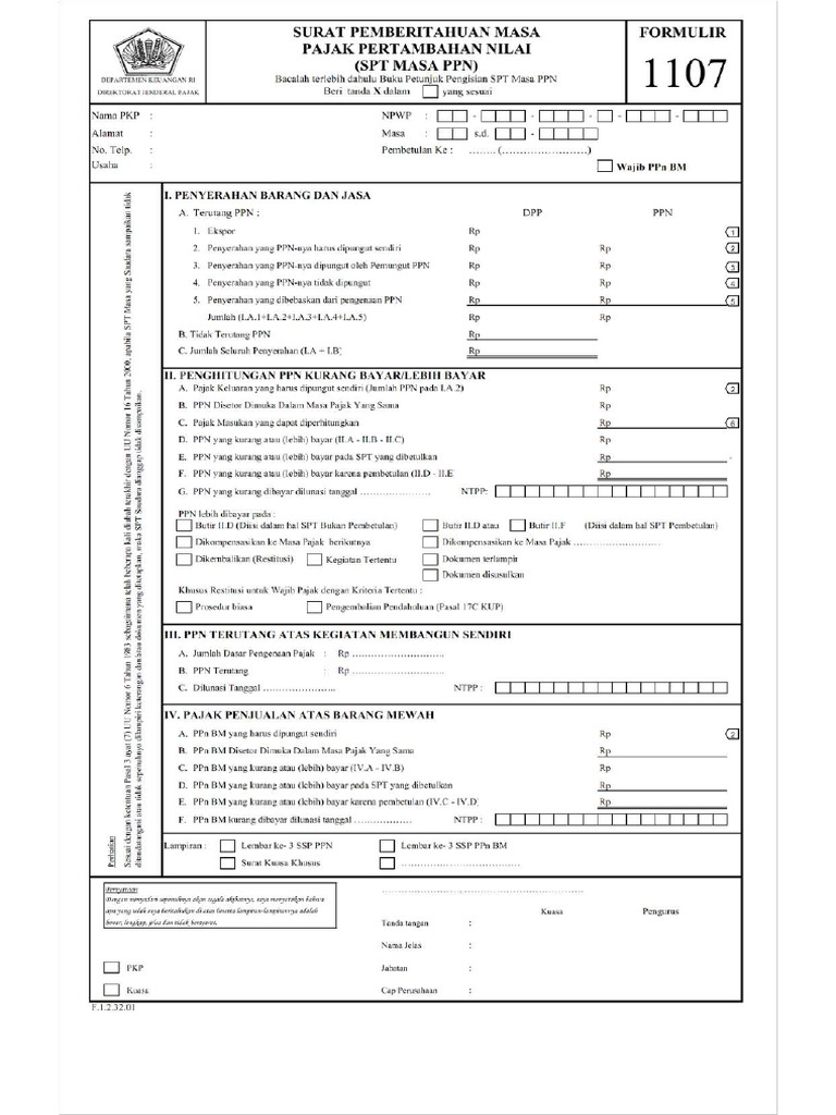 SPT Masa PPN 1107 | PDF