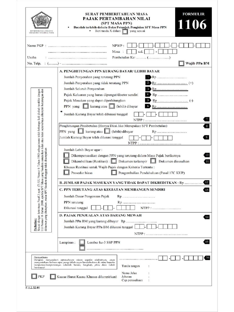 SPT Masa PPN 1106 | PDF