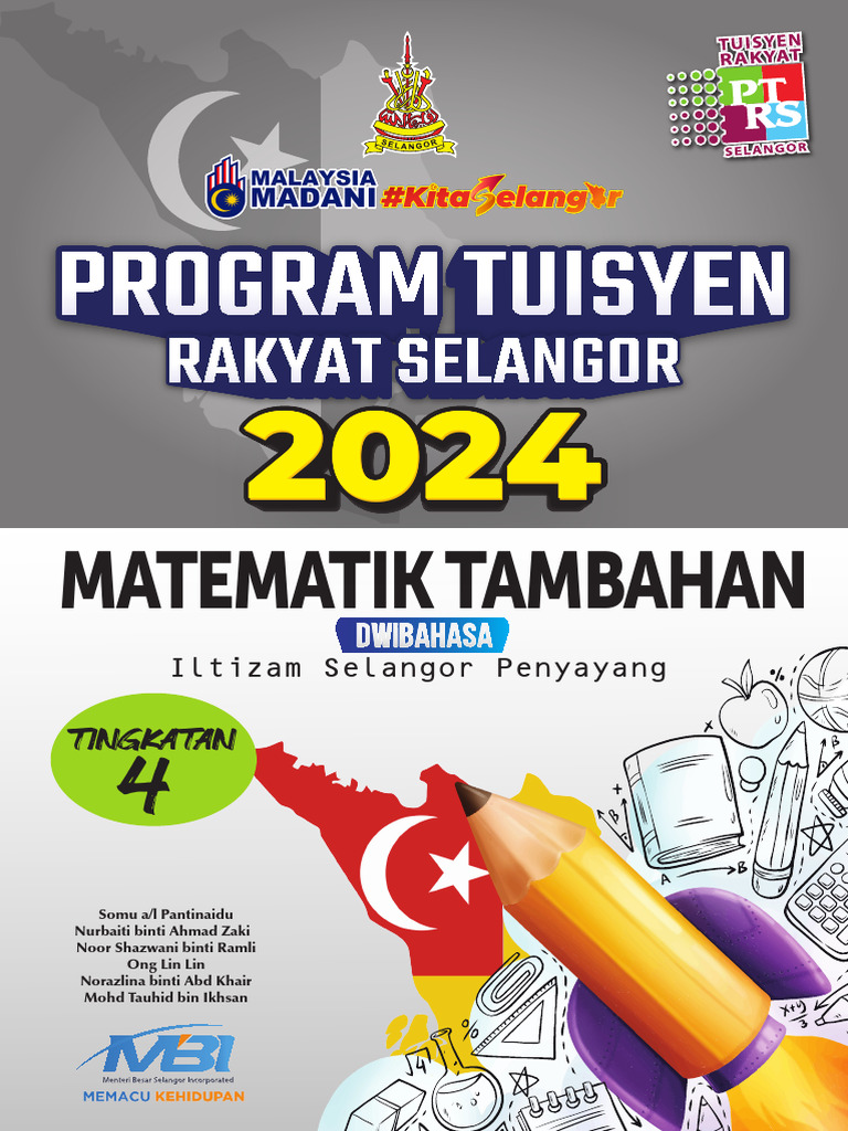 Matematik Tambahan (Modul T4 - Soalan) PTRS 2024 | PDF