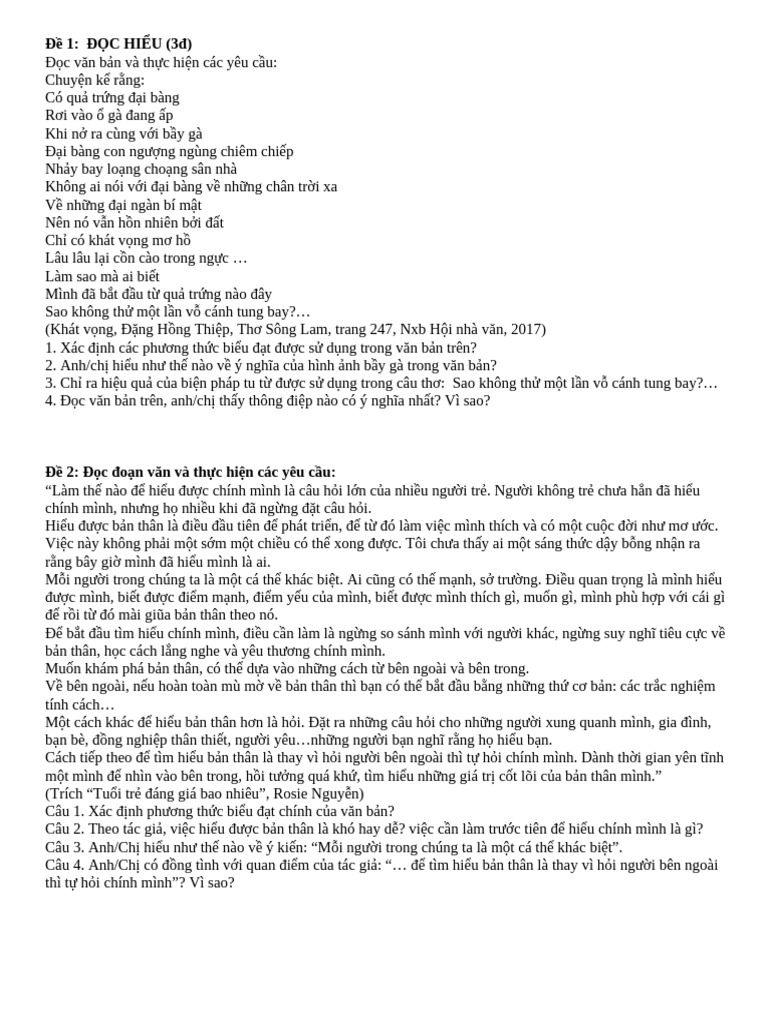 đề 11 hk2 -2019 | PDF