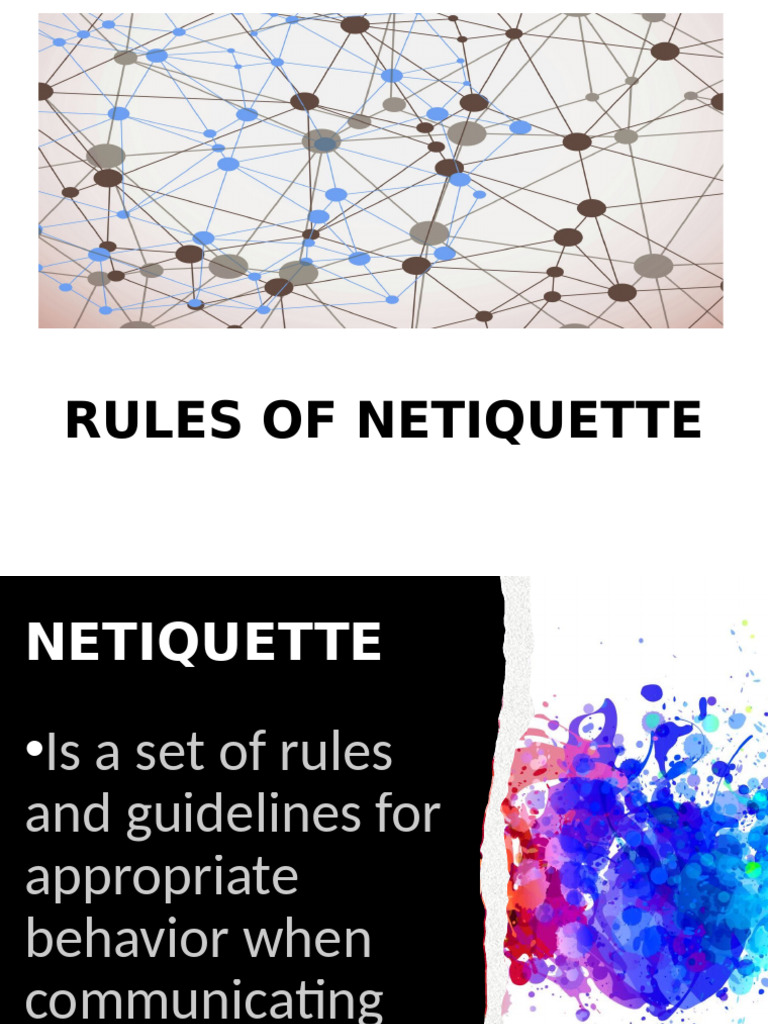 Rules of Netiquette | PDF