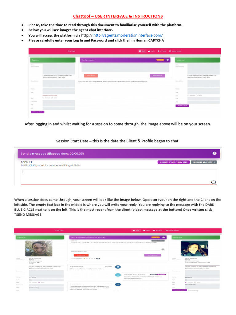 1. Chat Interface User Manual | PDF