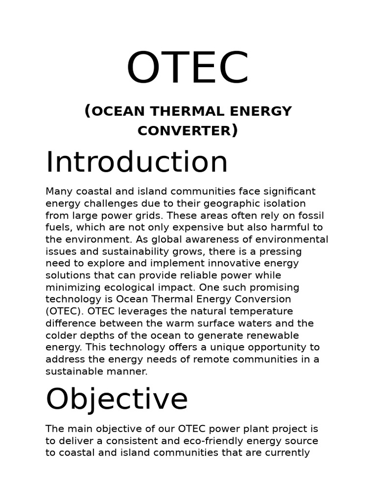 OTEC | PDF