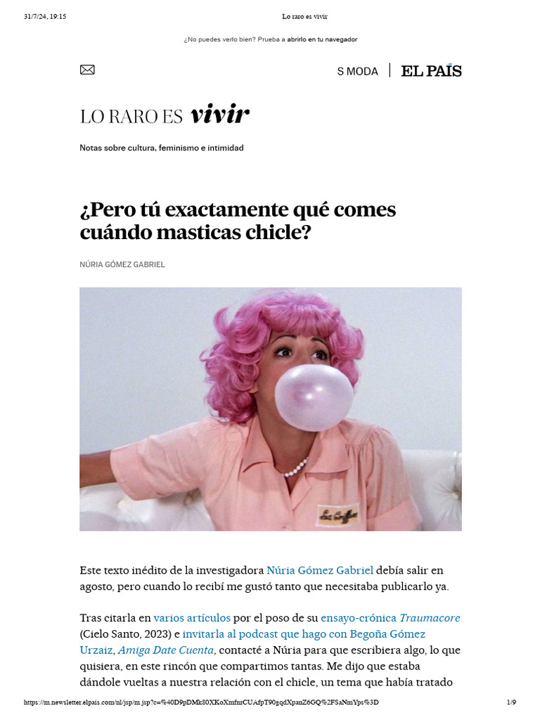 Lo Raro Es Vivir | PDF