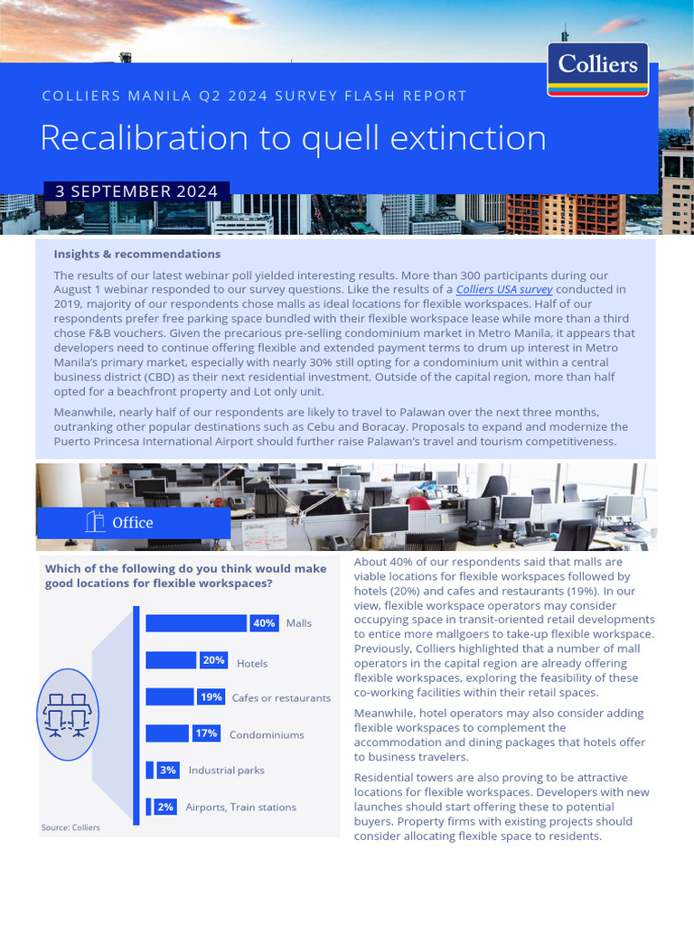 Colliers Manila Q2 2024 Survey Flash | PDF