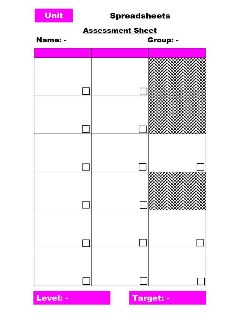 spreadsheet_unit_assessment_sheet | PDF