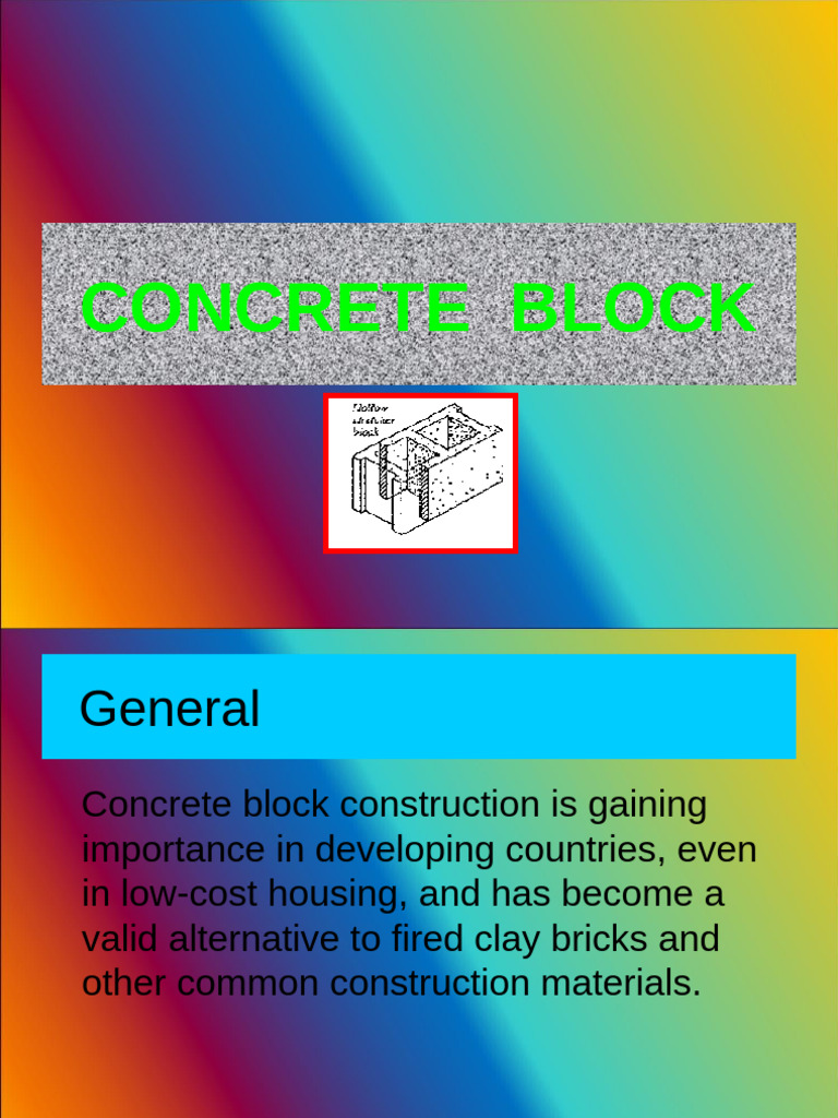 Lecture 5'concrete Block | PDF