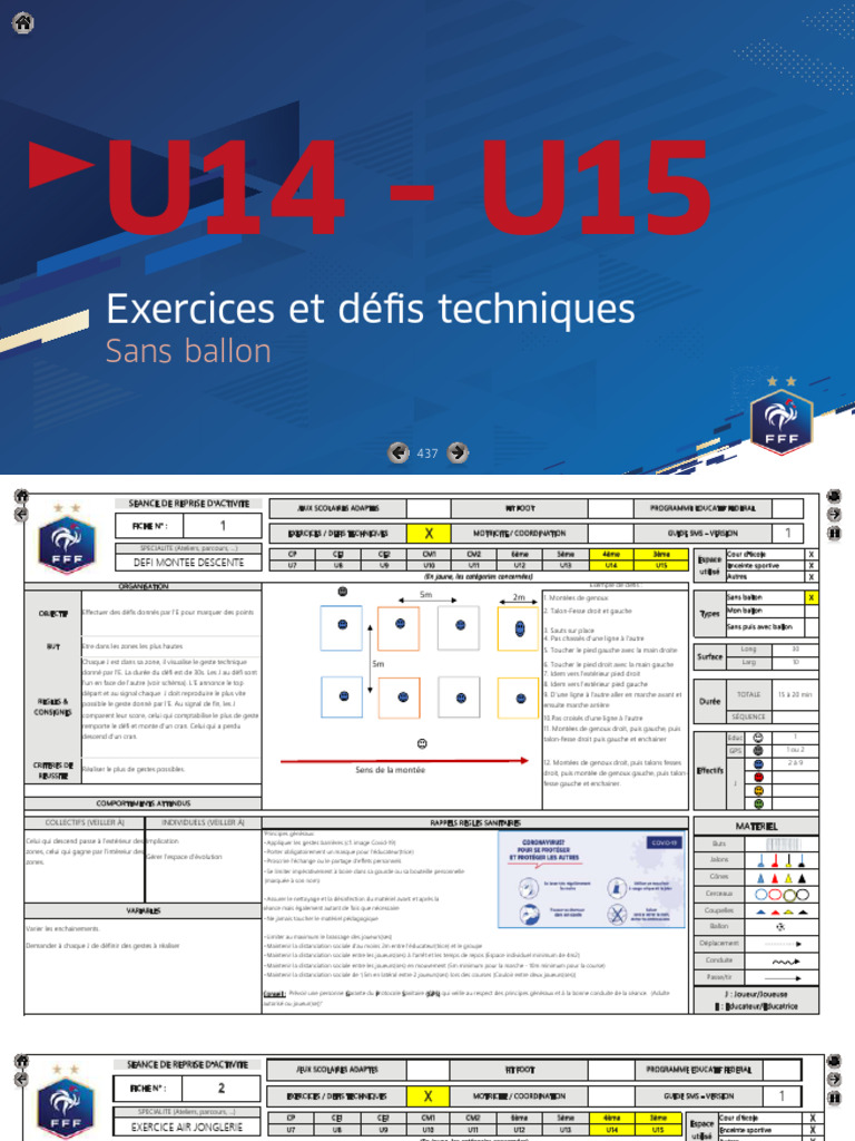 Exercices Et Défis Techniques U14-15-16-17-18 - qmzh1d | PDF