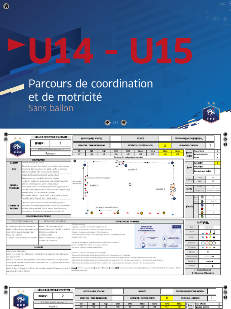 Parcours de Coordination Et Motricité U14-15-16-17-18 - Qmzh0i | PDF